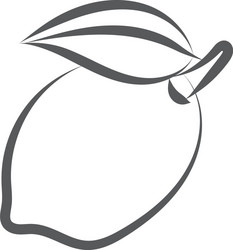 Fresh lemon Royalty Free Vector Image - VectorStock