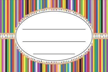 Pencil label Royalty Free Vector Image - VectorStock