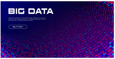 Big data visualisation machine learning Royalty Free Vector