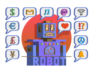 Square Robot Toy Vector Images (over 530)