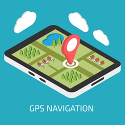 Navigation in mobile phone Royalty Free Vector Image