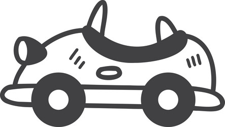 Hand drawn toy train for kids Royalty Free Vector Image