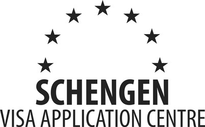 Logo of visa application centre Royalty Free Vector Image