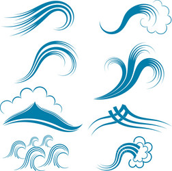 Abstract waves background Royalty Free Vector Image