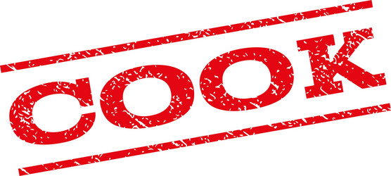 Cook watermark stamp Royalty Free Vector Image