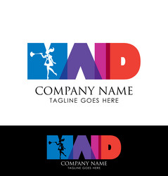 Housekeeper maid logo sign Royalty Free Vector Image