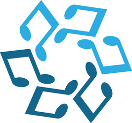 Music note logo Royalty Free Vector Image - VectorStock