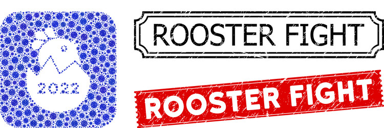 Fight Chicken Cockfighting Vector Images (over 100)