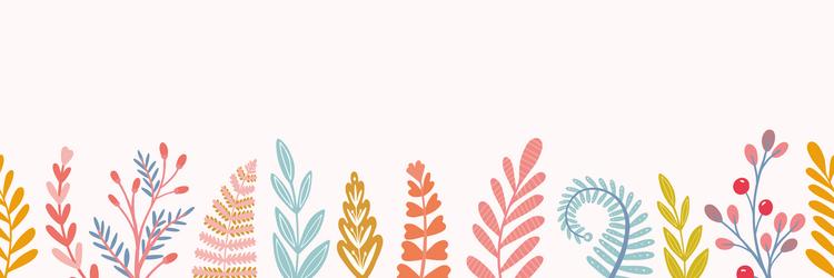 Fall leaves border pattern background Royalty Free Vector