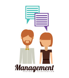 Management design Royalty Free Vector Image - VectorStock