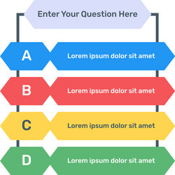 Multiple choice question Royalty Free Vector Image