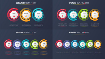 Process Flow Chart - 3 Steps Royalty Free Vector Image