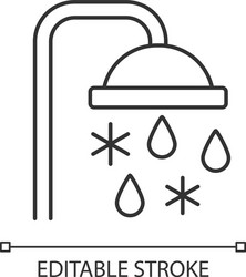 Shower linear icon Royalty Free Vector Image - VectorStock