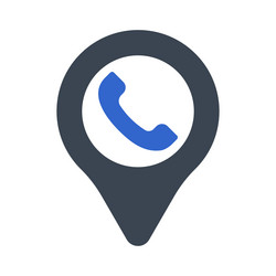Call location icon Royalty Free Vector Image - VectorStock