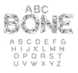Bone Letters Vector Images (over 5,200)