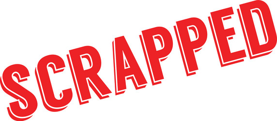 Scrapped rubber stamp Royalty Free Vector Image