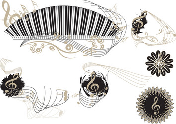 Music key notes Royalty Free Vector Image - VectorStock