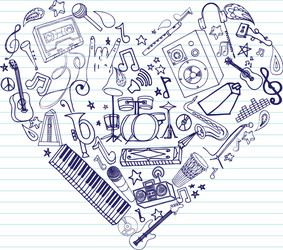 Live music doodle Royalty Free Vector Image - VectorStock