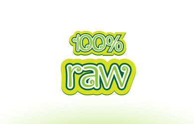 Raw juice word text logo icon typography design Vector Image