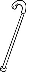 Walker support for disabled people doodle glyph Vector Image