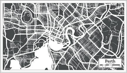 Perth Map Outline Vector Images (63)