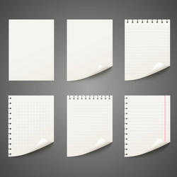 Notes paper sheets attached Royalty Free Vector Image