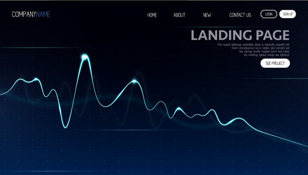 Financial market analytics graph on a world map Vector Image