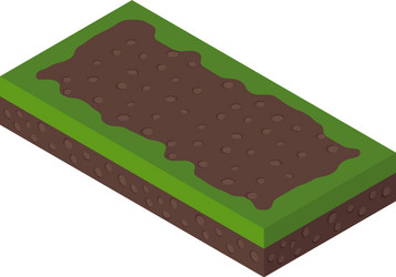 Isometric ground Royalty Free Vector Image - VectorStock