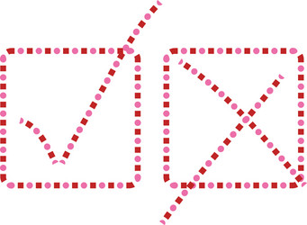 Original check marks set Royalty Free Vector Image