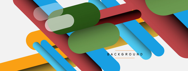 Overlapping round shapes and lines background Vector Image