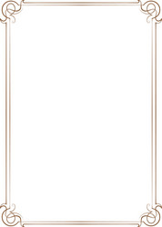 Vintage vertical frame Royalty Free Vector Image