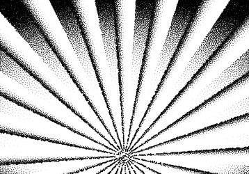 Abstract sun rays with dotwork retro or tattoo Vector Image