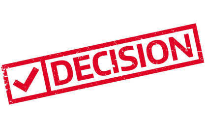 Decision rubber stamp Royalty Free Vector Image