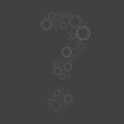 Question mark symbol in paper cut style Royalty Free Vector