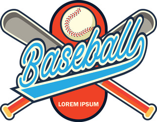 Baseball logo with text space for your slogan Vector Image