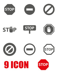 Stop hand sign Royalty Free Vector Image - VectorStock