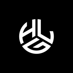 Hlg letter logo design on white background Vector Image