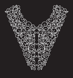 Neck line design Royalty Free Vector Image - VectorStock