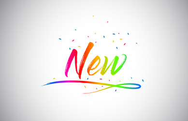 New handwritten word font with vibrant violet Vector Image