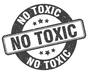 No toxic stamp no toxic label round grunge sign Vector Image
