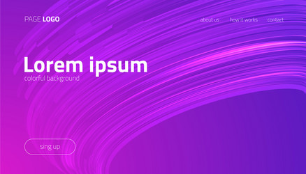 Design element abstract blending curves isolated Vector Image