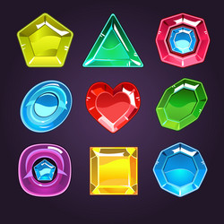 Gems pile cartoon Royalty Free Vector Image - VectorStock