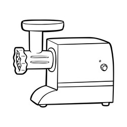 Coloring book for children electric meat grinder Vector Image