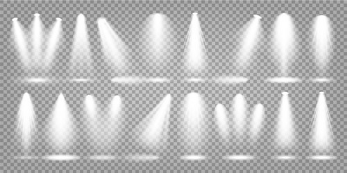 Glow yellow spotlight special and light effect Vector Image