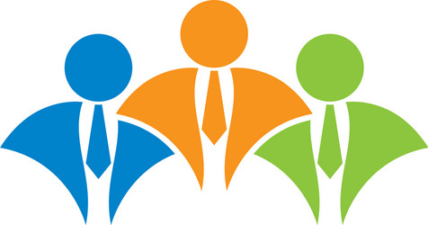 Businessman logo Royalty Free Vector Image - VectorStock