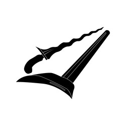 Keris traditional weapon from indonesia icon Vector Image