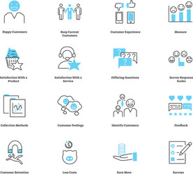 Marketing environment icon collection set Vector Image