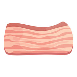 Shop pork lard icon cartoon bacon meat Royalty Free Vector