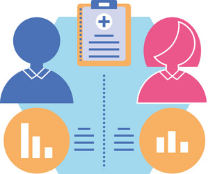 Health care process infographic template Vector Image