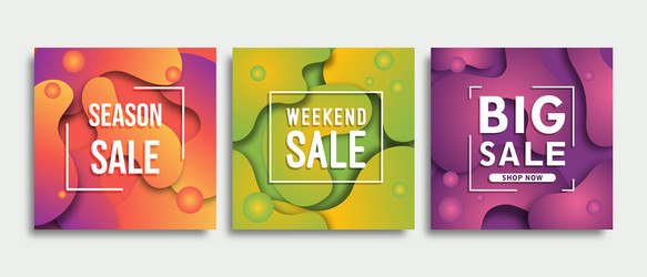 Slime toys infographic banner design with slimes Vector Image